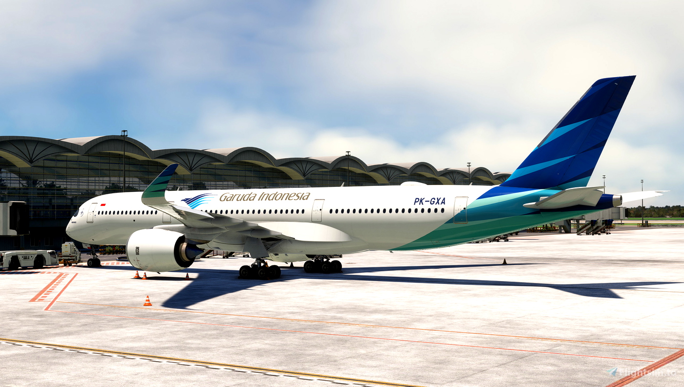 iniBuilds A350-900 Garuda Indonesia PK-GXA (Fictional) pour Microsoft Flight Simulator | Feed