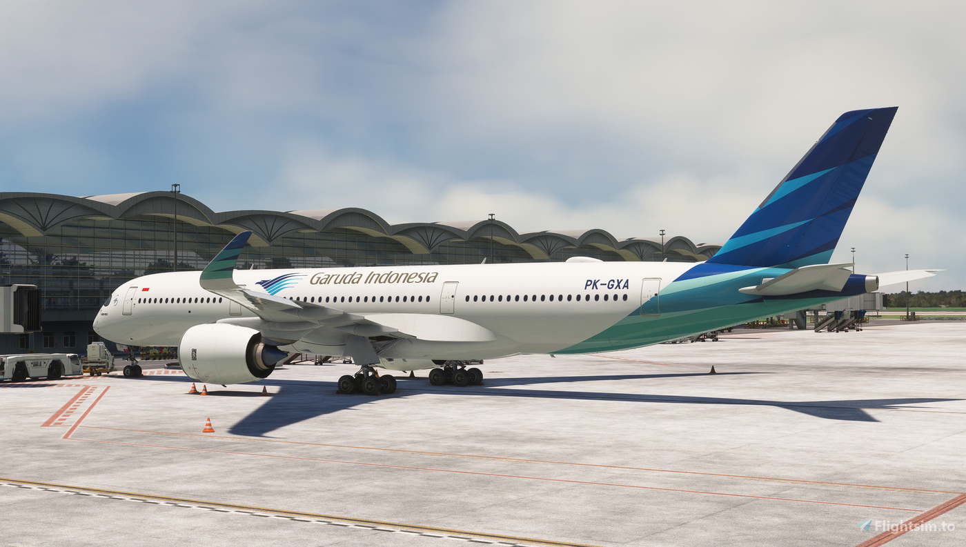 iniBuilds A350-900 Garuda Indonesia PK-GXA (Fictional) for Microsoft Flight Simulator | MSFS