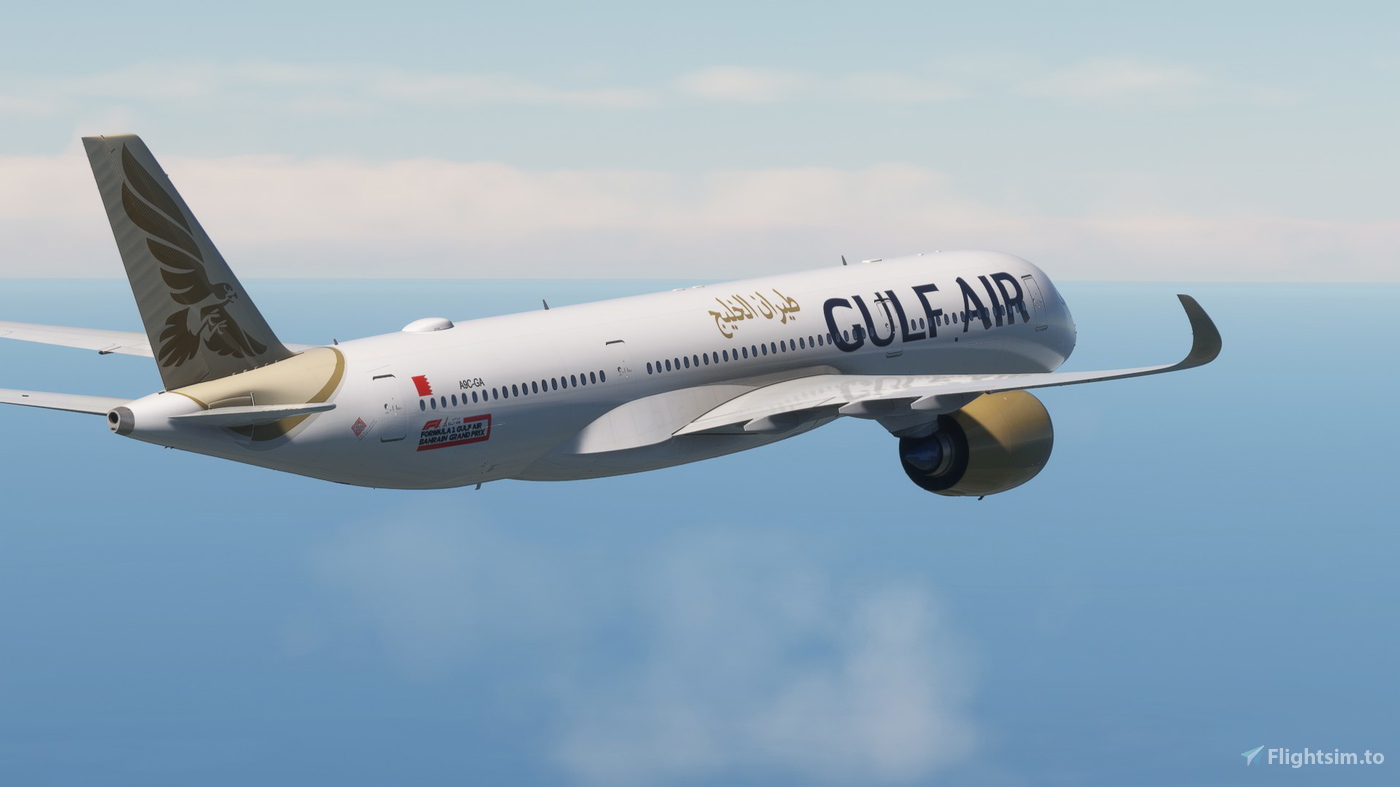 IniBuilds A350-900 Gulf Air (Fictional) для Microsoft Flight Simulator | MSFS