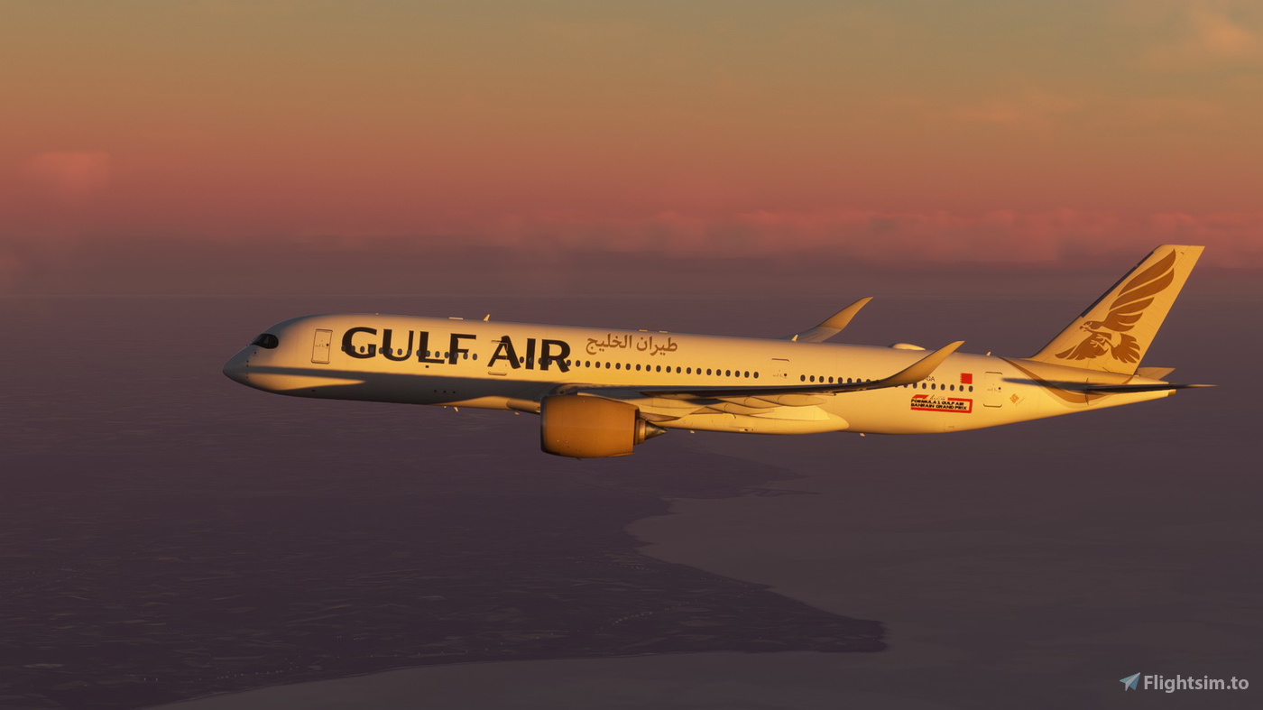 IniBuilds A350-900 Gulf Air (Fictional) for Microsoft Flight Simulator | MSFS