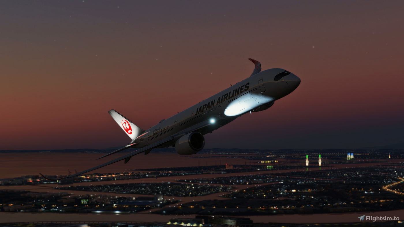 iniBuilds A350-900 JAPAN AIRLINES JA05XJ para Microsoft Flight Simulator | MSFS