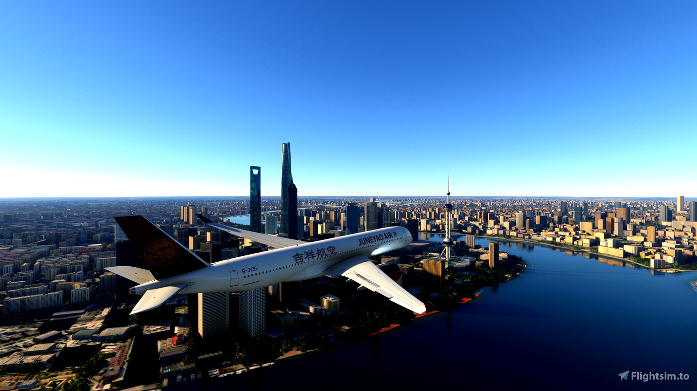 inibuilds A350-900 Juneyao Air 吉祥航空 B-JY35 4K 对于 Microsoft Flight Simulator | Feed