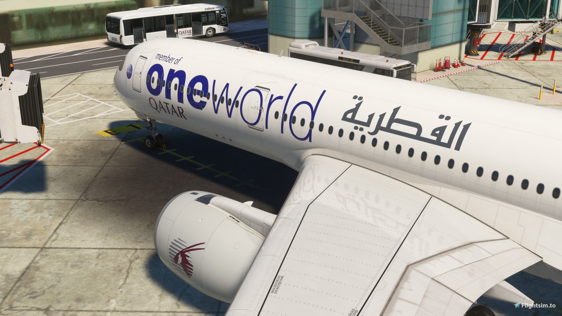 iniBuilds A350-900 Qatar Airways "One World" | A7-ALZ - MSFS Add-on ...