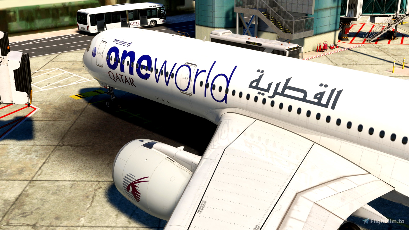 iniBuilds A350-900 Qatar Airways "One World" | A7-ALZ のために Microsoft Flight Simulator | Feed