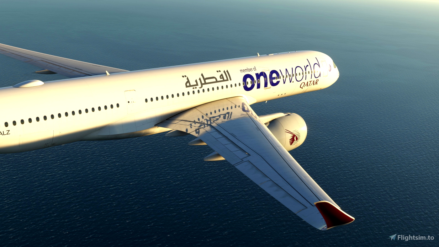 iniBuilds A350-900 Qatar Airways "One World" | A7-ALZ のために Microsoft Flight Simulator | Feed
