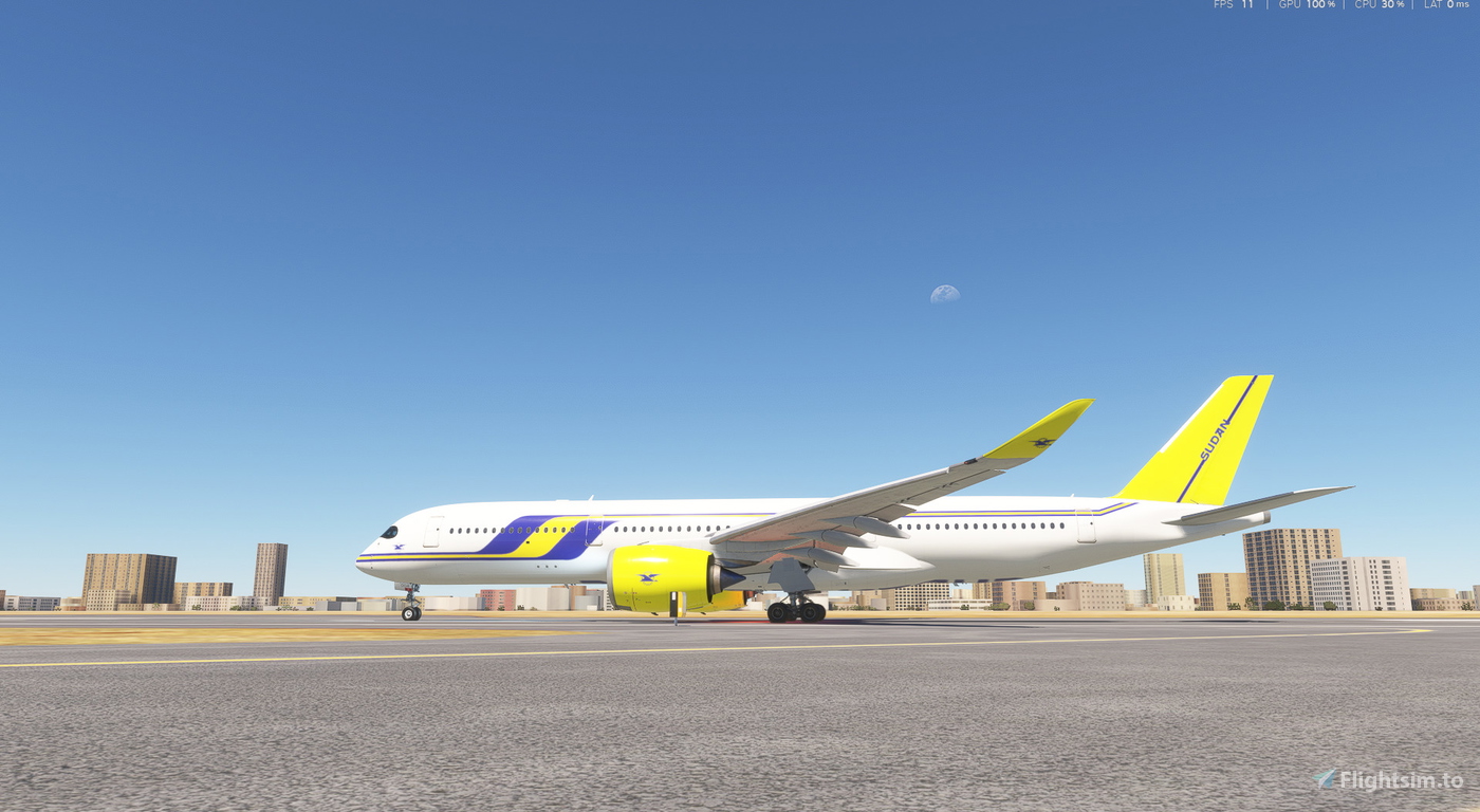inibuilds A350-900 Sudan Airways dla Microsoft Flight Simulator | MSFS