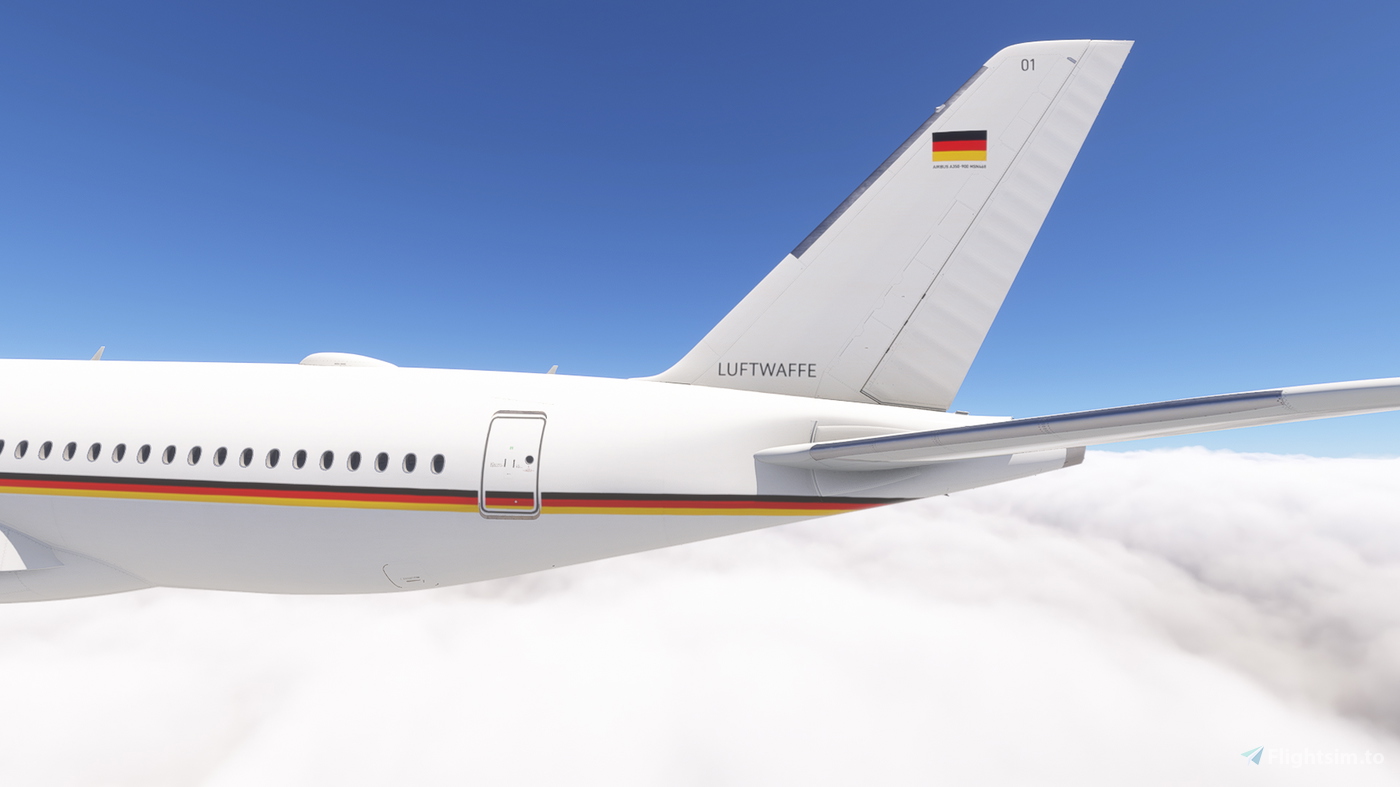 iniBuilds A350-900 w/ cabin German Luftwaffe complete Fleet[8K][4K] 对于 ...