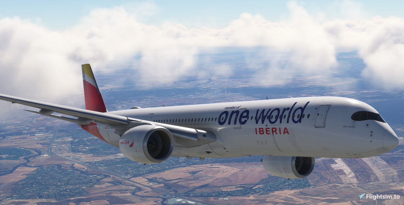 Inibuilds A359 ｜IBERIA ONE WORLD (Fictional) (Dirty)｜EC - NXD｜MSFS 2020 ...