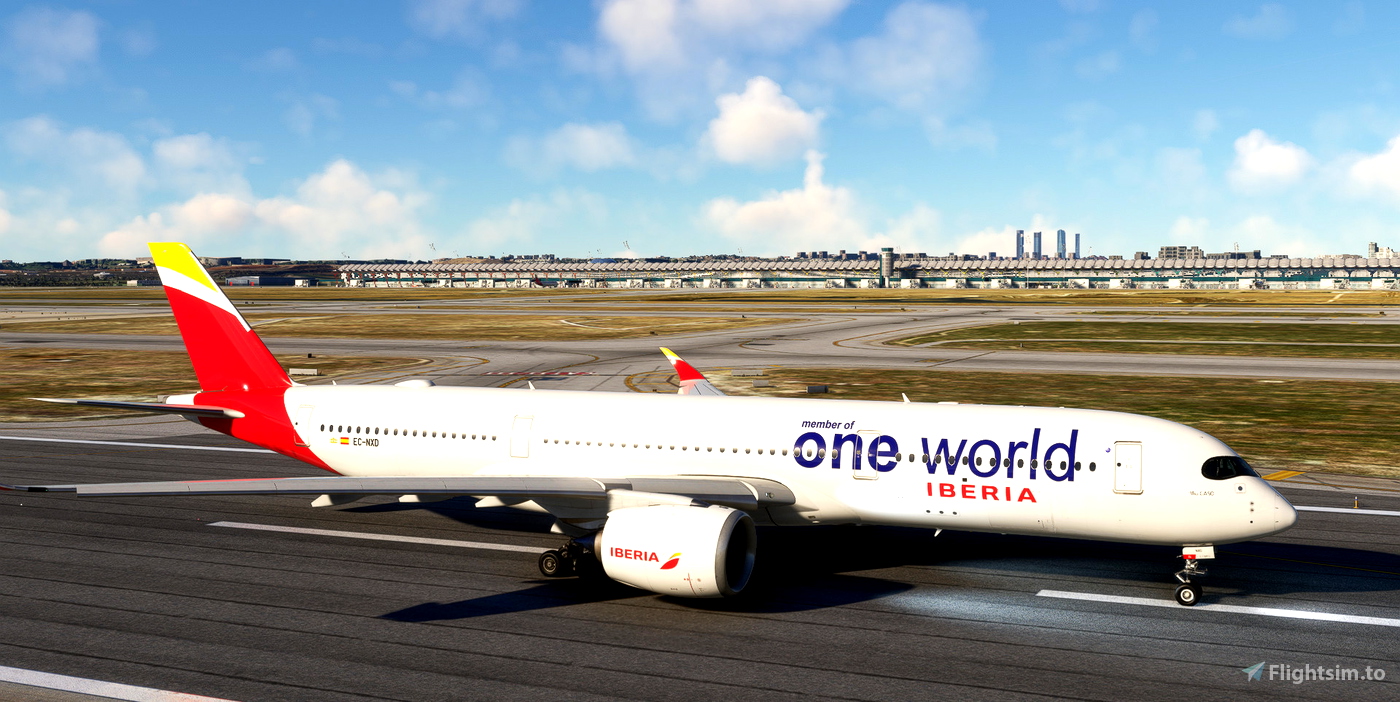 Inibuilds A359 ｜IBERIA ONE WORLD (Fictional) (Dirty)｜EC - NXD｜MSFS 2020 para Microsoft Flight ...