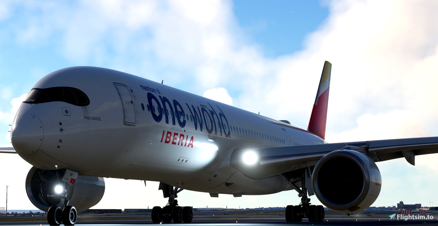 Inibuilds A359 ｜IBERIA ONE WORLD (Fictional) (Dirty)｜EC - NXD｜MSFS 2020 ...