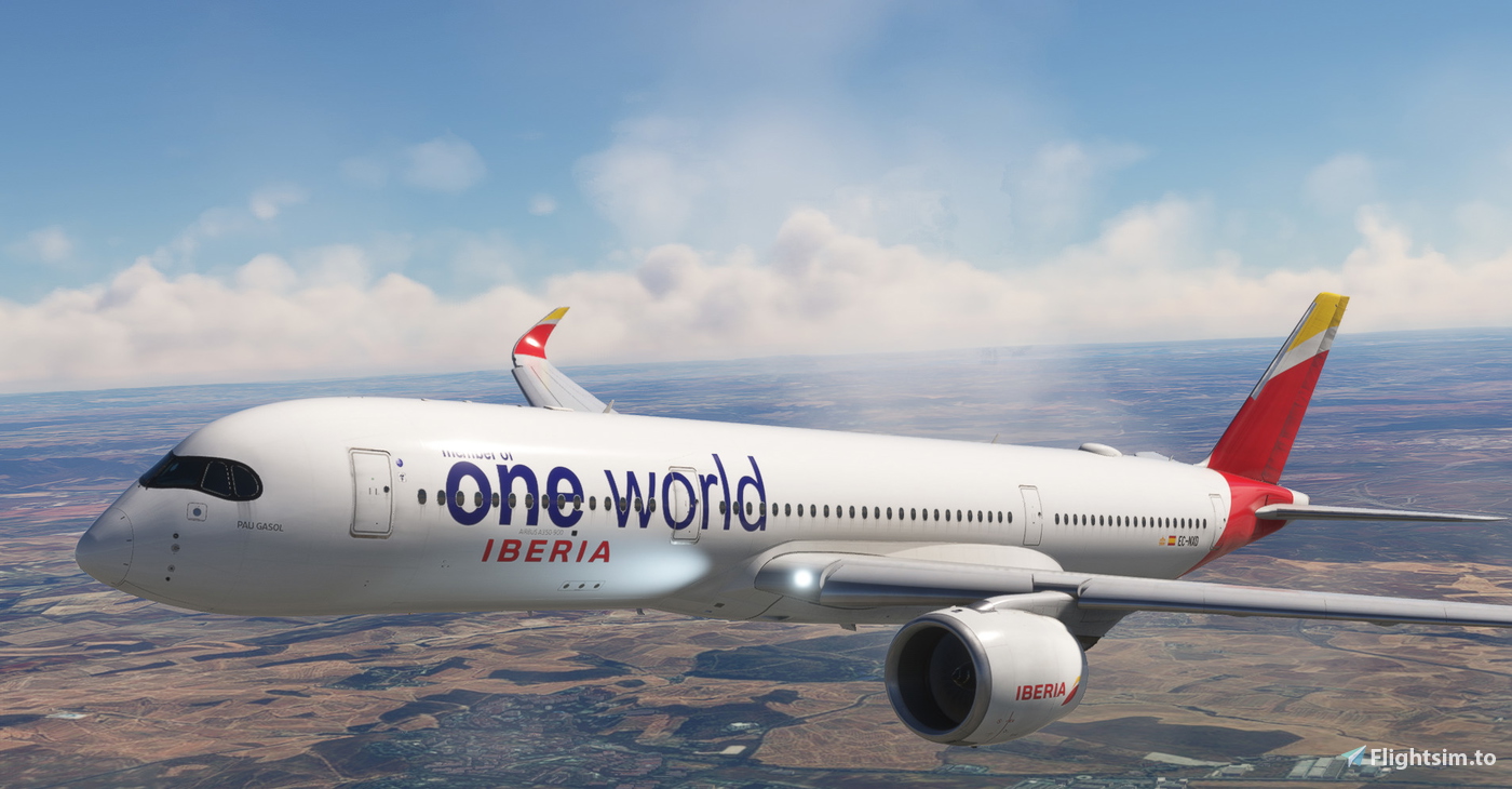 Inibuilds A359 ｜IBERIA ONE WORLD (Fictional) (Dirty)｜EC - NXD｜MSFS 2020 ...