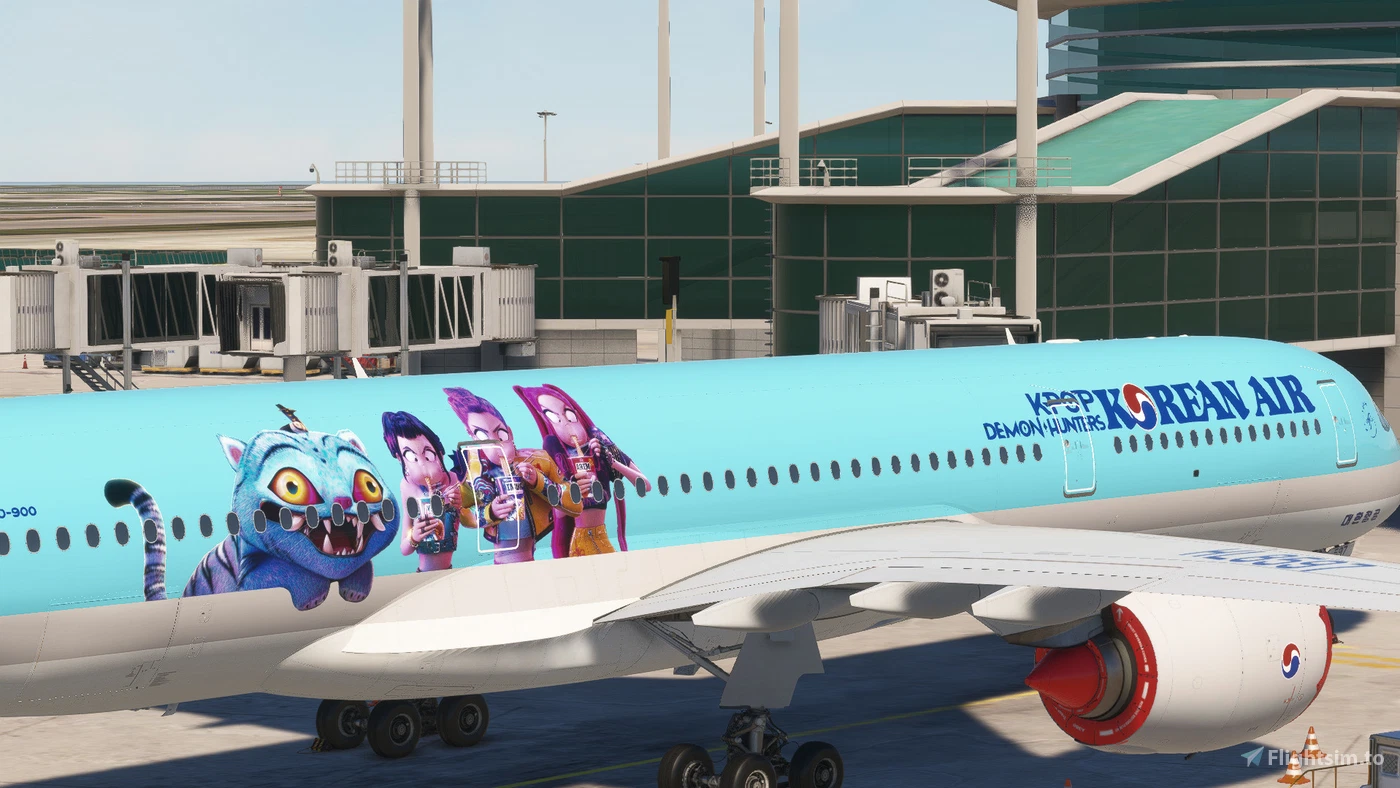 iniBuilds A359 Korean Air KPop-Demon-Hunters pro Microsoft Flight ...