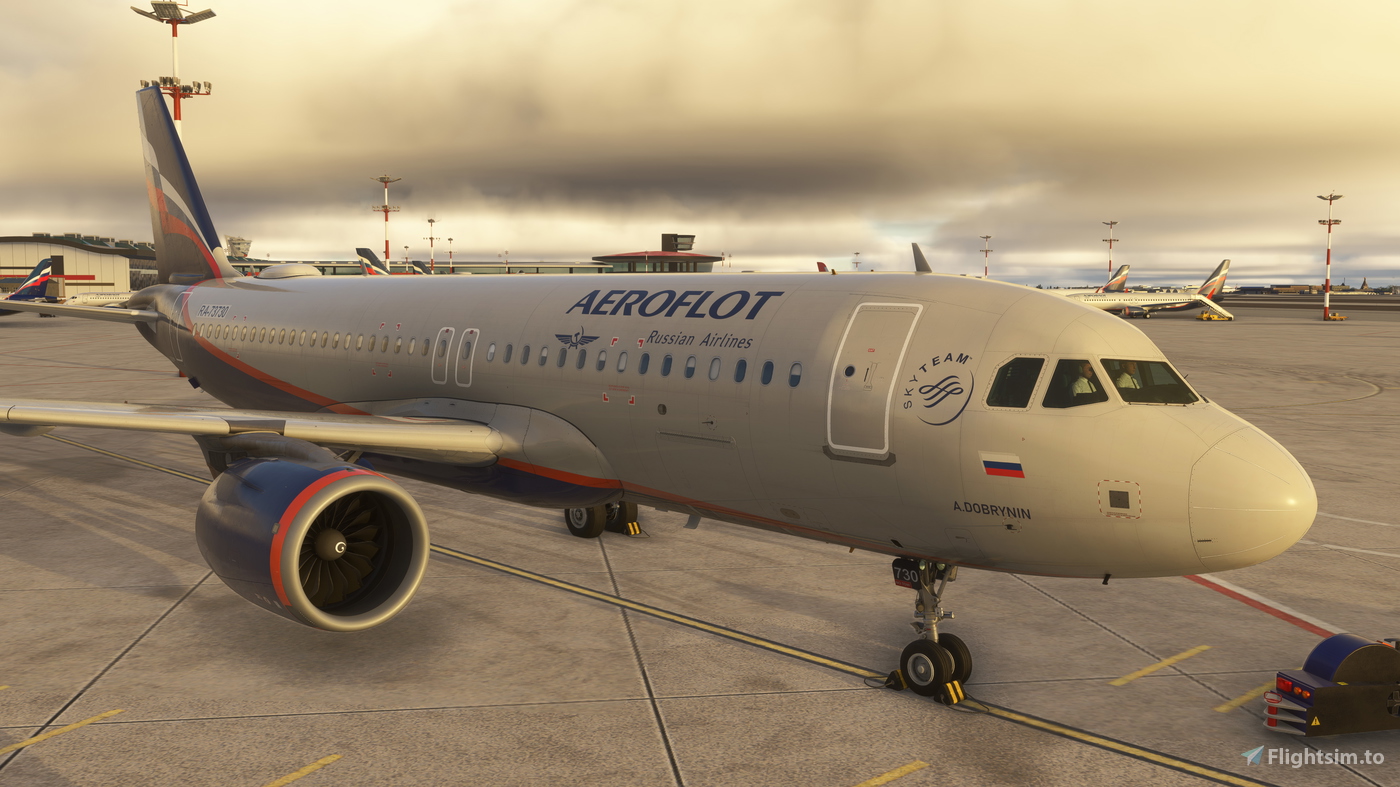 iniBuilds Airbus A320neo Aeroflot Pack pour Microsoft Flight Simulator | MSFS