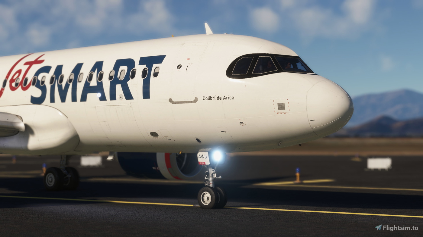 Inibuilds Airbus A320neo V2 JetSMART CC-AWJ (Colibri de Arica) のために ...
