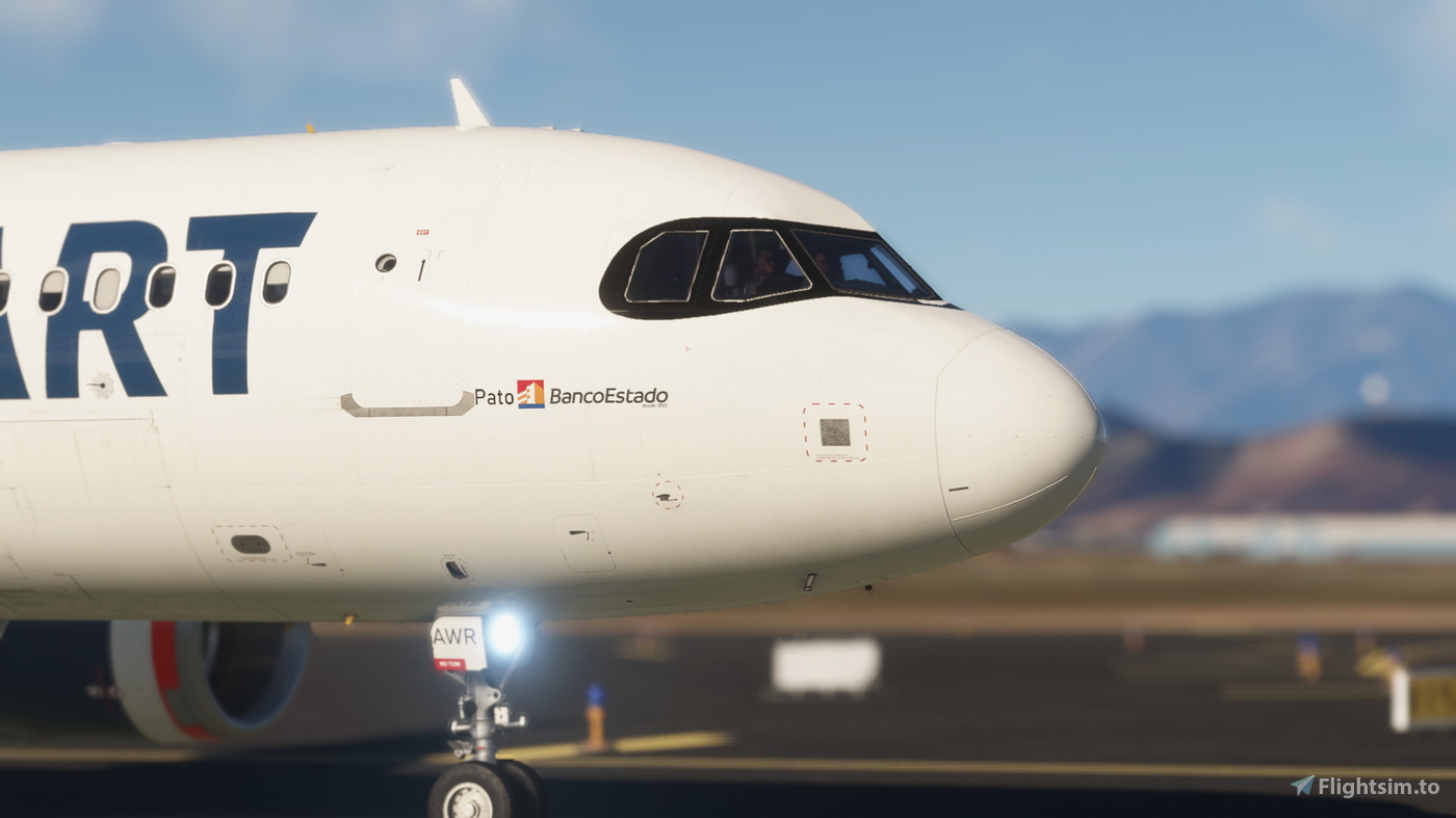 Inibuilds Airbus A320neo V2 JetSMART CC-AWR (Pato Banco Estado) voor ...