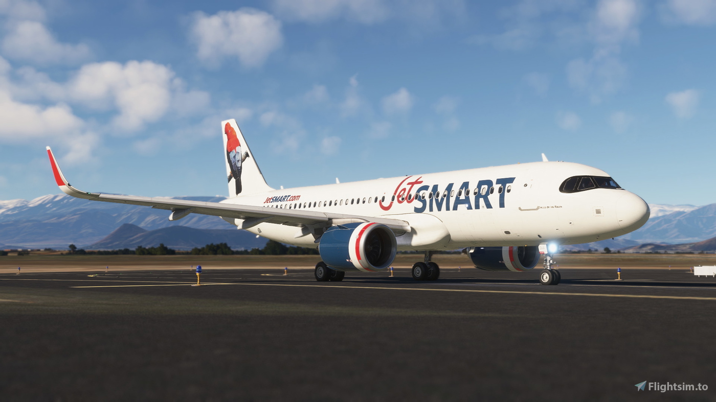 Inibuilds Airbus A320neo V2 JetSMART CC-DIA (Gallito de las Rocas) för ...
