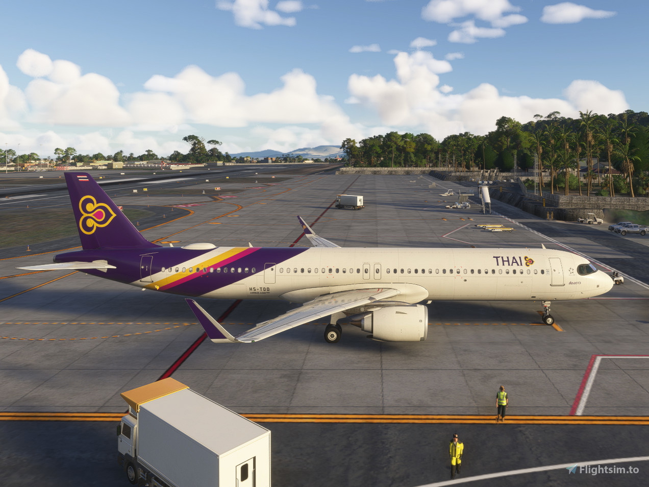 iniBuilds Airbus A321LR - Thai Airways Livery (HS-TOD) voor Microsoft ...