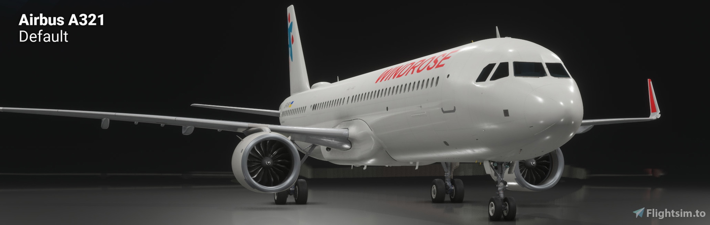 Inibuilds Airbus A321LR (UR-WRX) WINDROSE w/cabin (fictional) for Microsoft Flight Simulator | MSFS