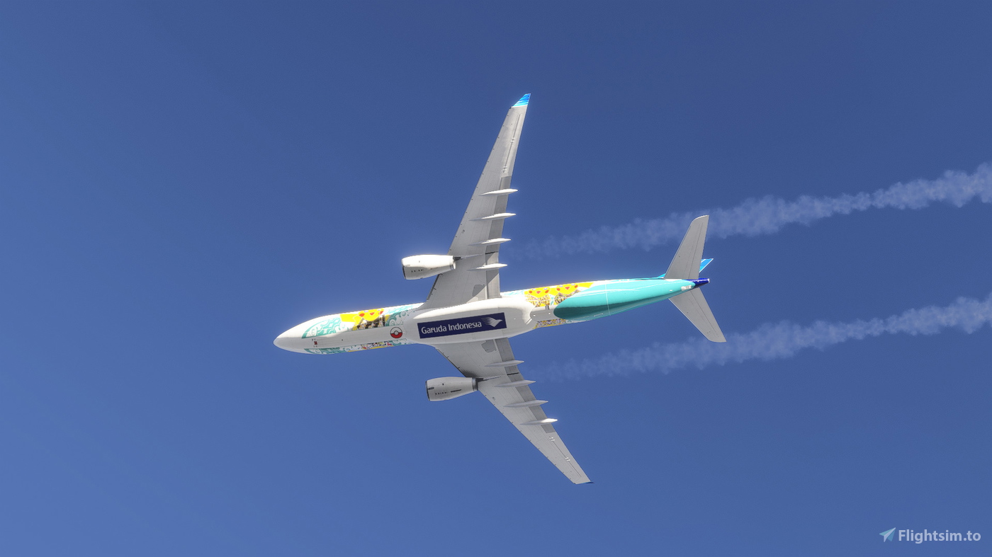 Inibuilds Airbus A330-300(RR) Garuda Indonesia "Pikachu Jet GA-2" PK ...