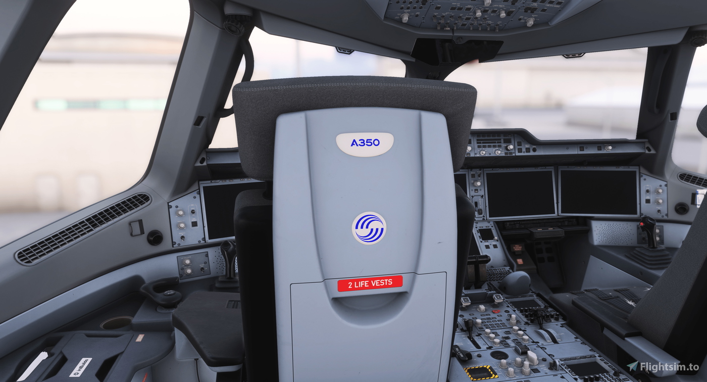iniBuilds Airbus A350 | Cockpit Seatback Logos for Microsoft Flight ...