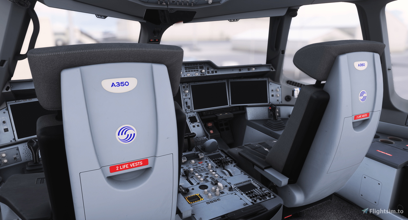 iniBuilds Airbus A350 | Cockpit Seatback Logos dla Microsoft Flight ...