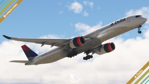 Inibuilds Airbus A350-1000 Delta Airlines 2000 "Colors In Motion ...