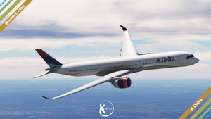 Inibuilds Airbus A350-1000 Delta Airlines 2000 "Colors In Motion ...