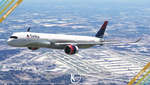 Inibuilds Airbus A350-1000 Delta Airlines 2000 "Colors In Motion ...