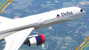 Inibuilds Airbus A350-1000 Delta Airlines 2000 "Colors In Motion ...