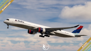 Inibuilds Airbus A350-1000 Delta Airlines 2000 "Colors In Motion ...