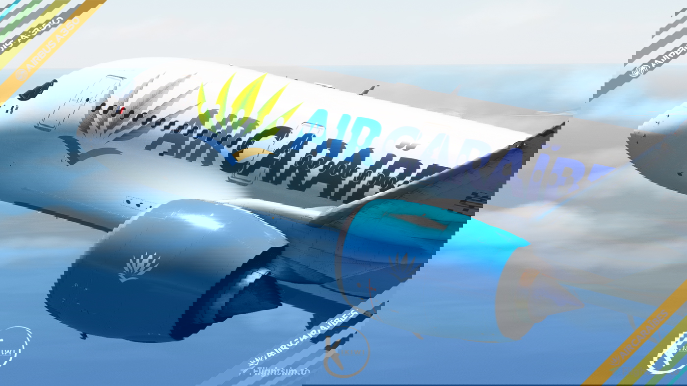 Inibuilds Airbus A350-900 Air Caraïbes 2017 Fleet 4K 对于 Microsoft ...