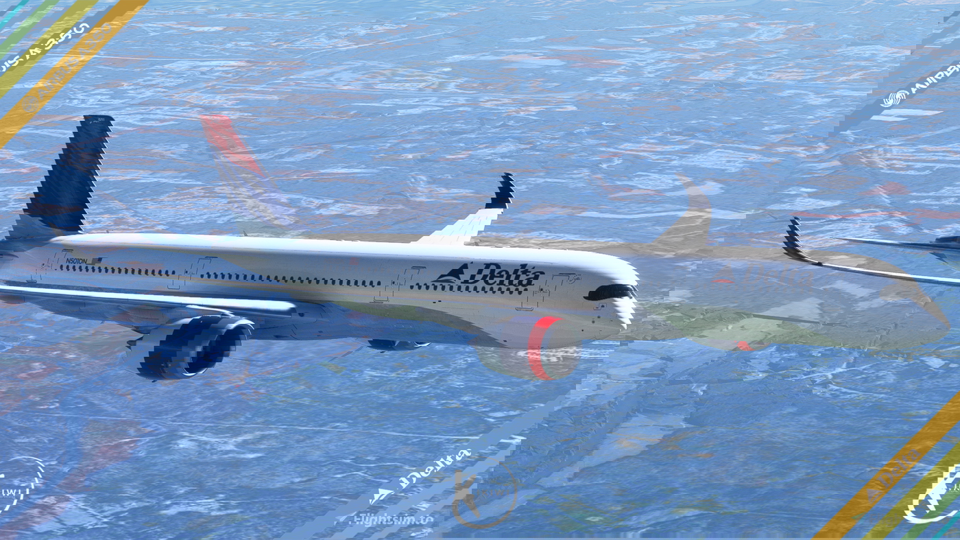 Inibuilds Airbus A350-900 Delta Airlines 2000 "Colors In Motion" Livery ...