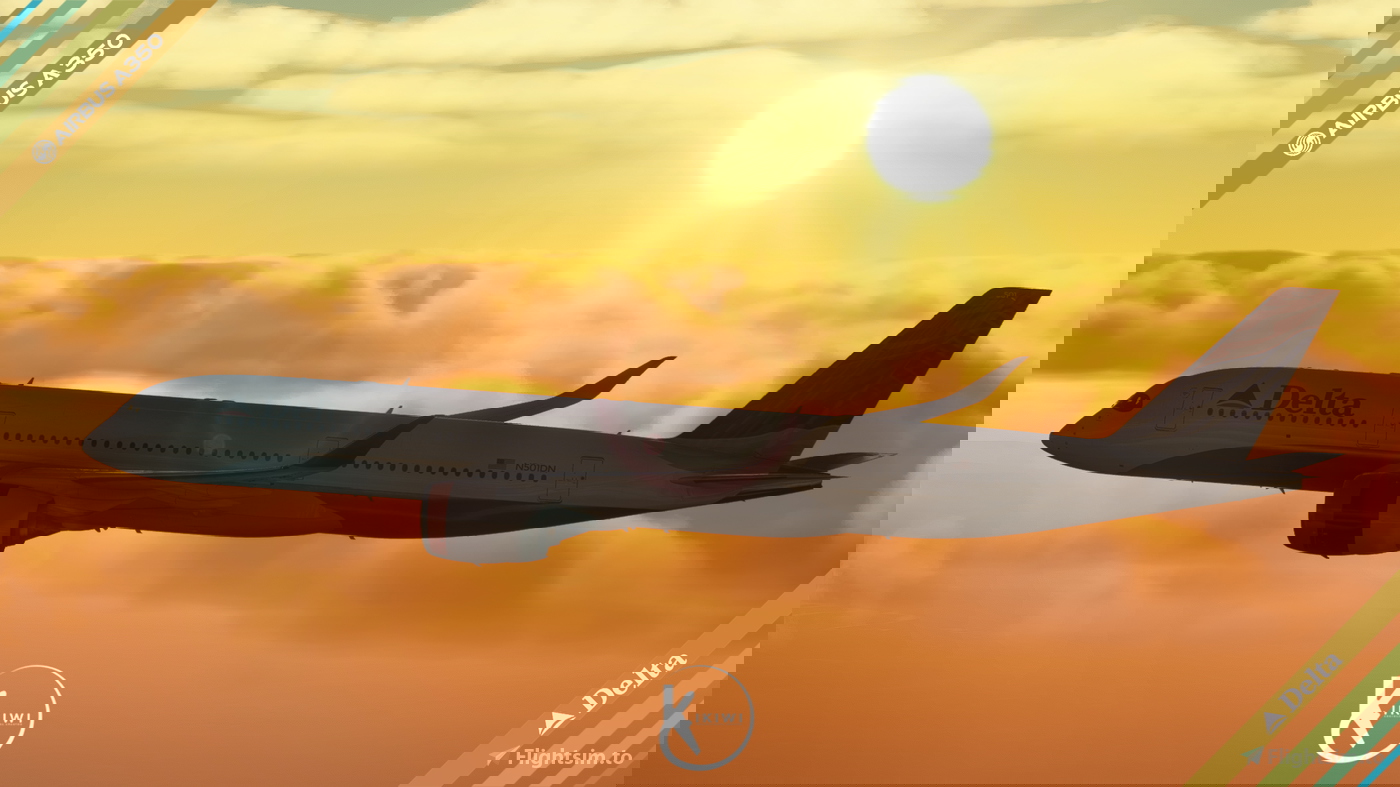 Inibuilds Airbus A350-900 Delta Airlines 2000 "Colors In Motion" Livery ...