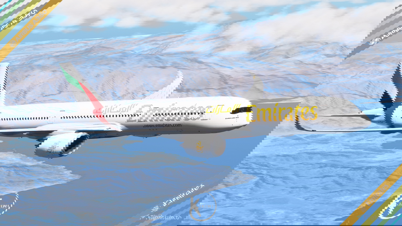 Inibuilds Airbus A350-900 Emirates 2005 4K のために Microsoft Flight ...