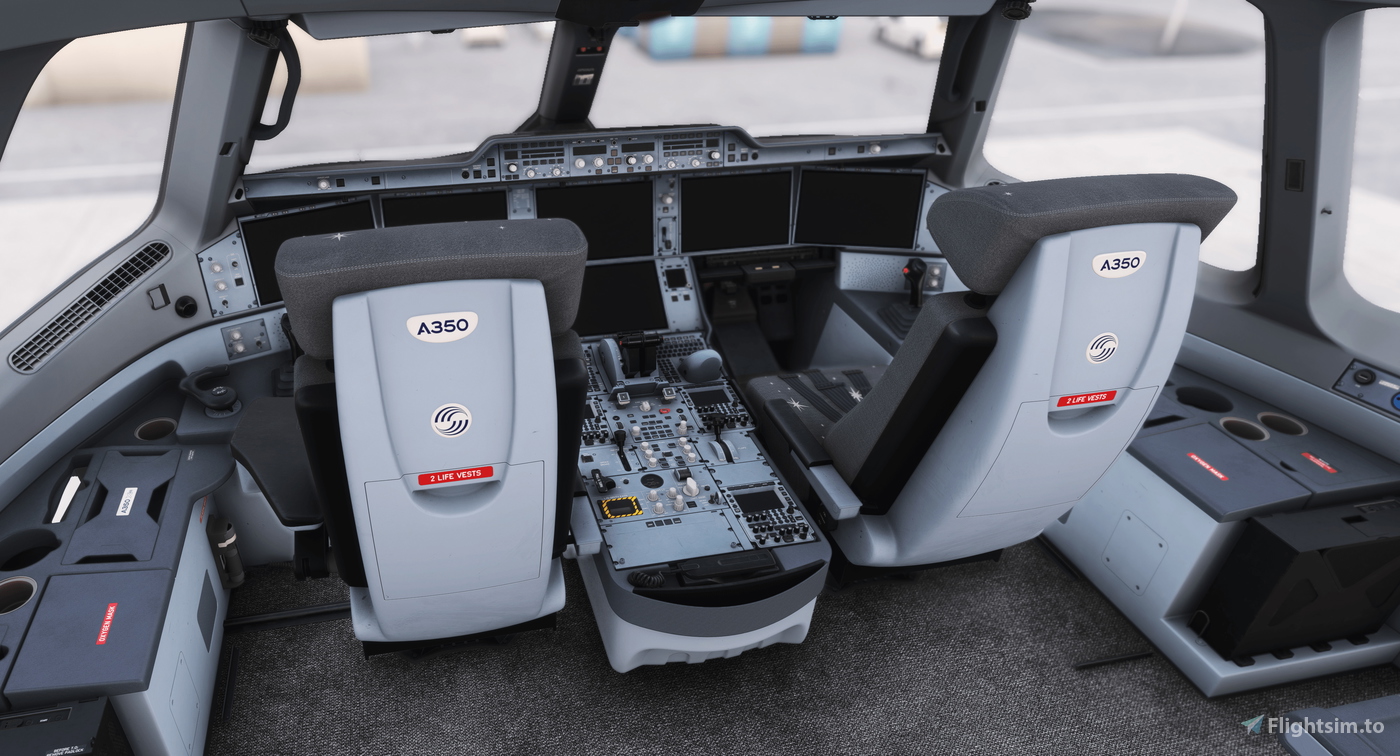 iniBuilds Airbus A350 | Cockpit Seatback Logos for Microsoft Flight ...