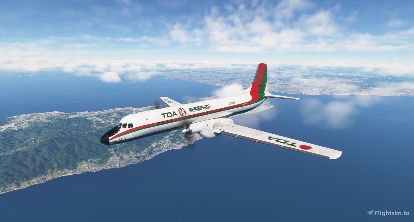 Inibuilds NAMC YS-11 Toa Domestic Airlines JA8776 "Shiretoko" pour Microsoft Flight Simulator | MSFS