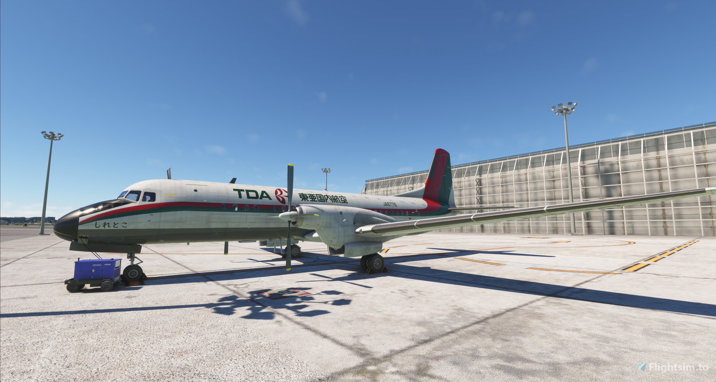 Inibuilds NAMC YS-11 Toa Domestic Airlines JA8776 "Shiretoko" para Microsoft Flight Simulator | MSFS