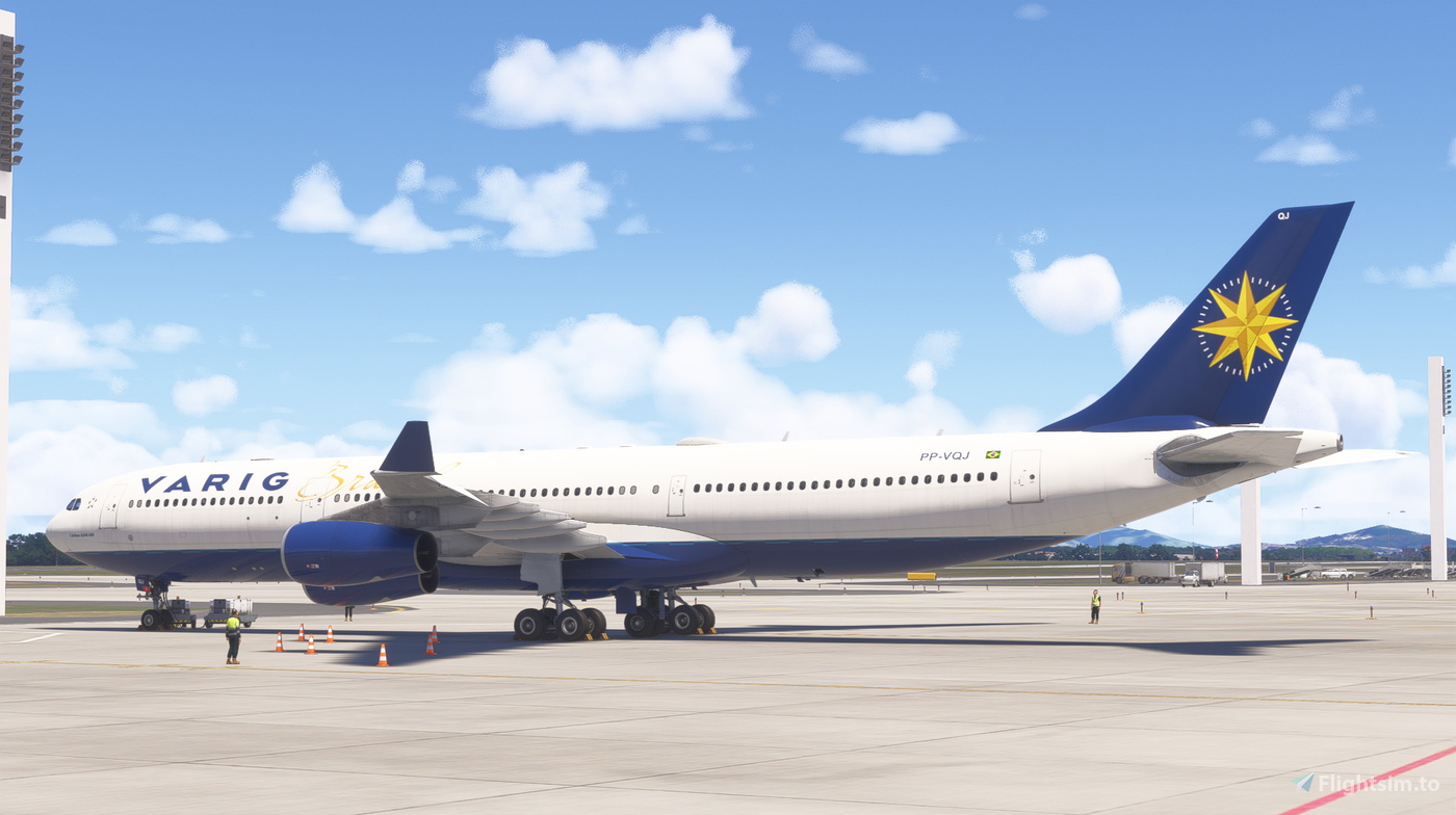 iniBuilds VARIG 1997 Livery A340-300 for Microsoft Flight Simulator | MSFS
