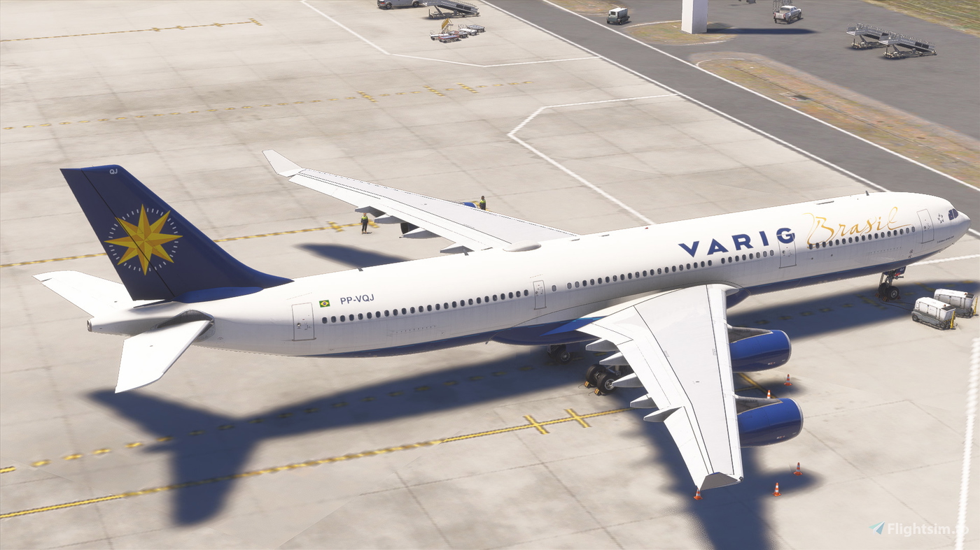 iniBuilds VARIG 1997 Livery A340-300 for Microsoft Flight Simulator | MSFS