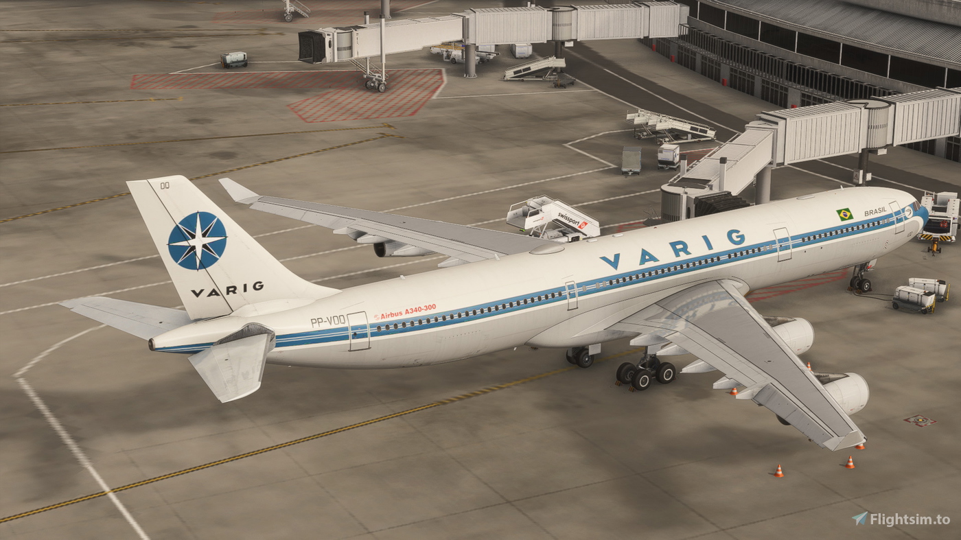 iniBuilds VARIG Old Livery A340-300 for Microsoft Flight Simulator | MSFS
