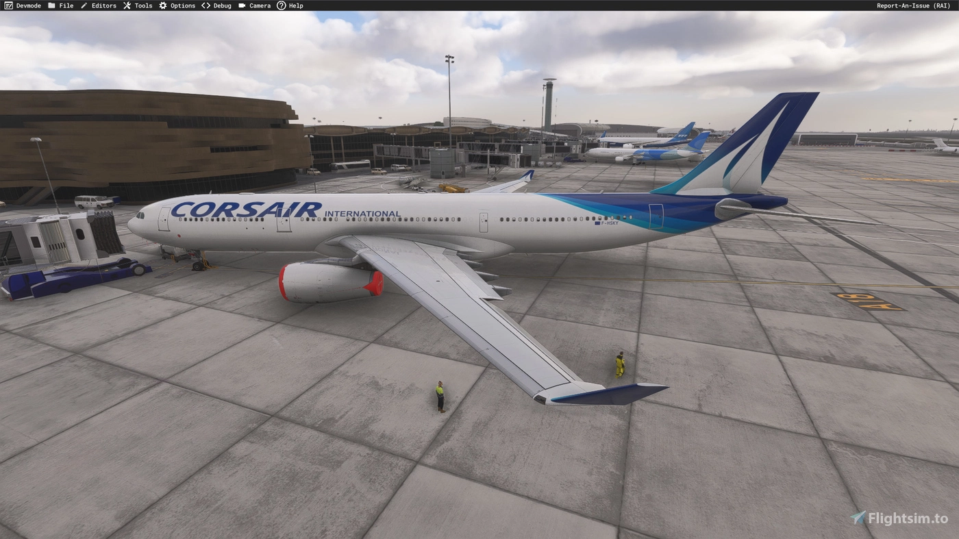 iniBuilds/MS A330-300 Corsair International F-HSKY para Microsoft Flight Simulator | MSFS