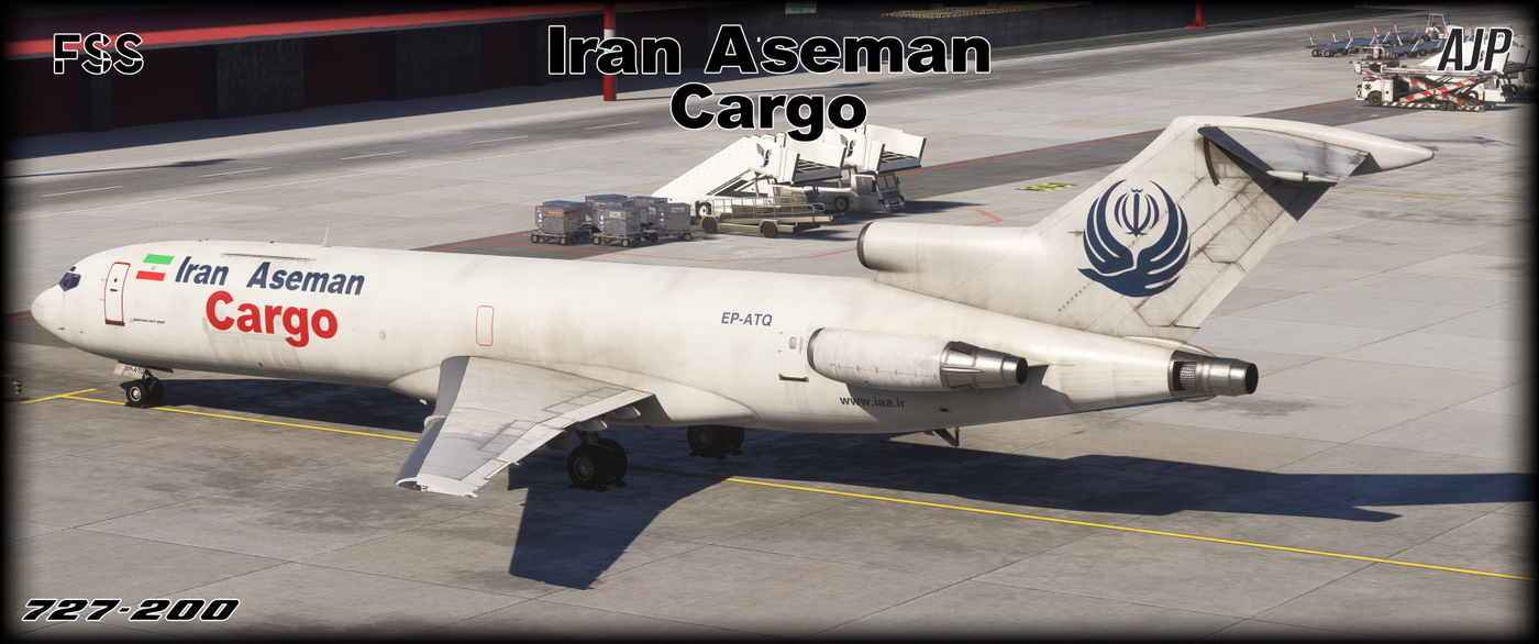 Iran Aseman Cargo - 2-Pack - FSS B727F for Microsoft Flight Simulator ...