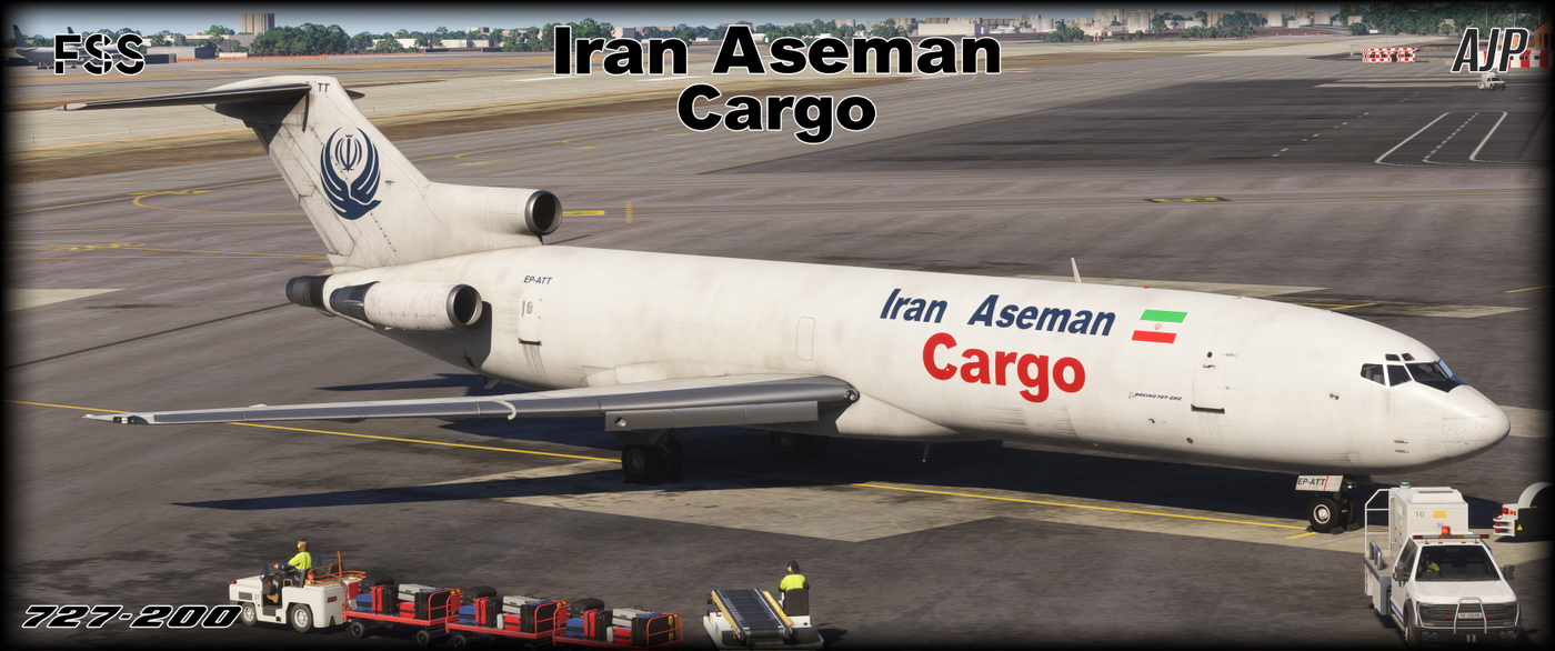 Iran Aseman Cargo - 2-Pack - FSS B727F for Microsoft Flight Simulator ...
