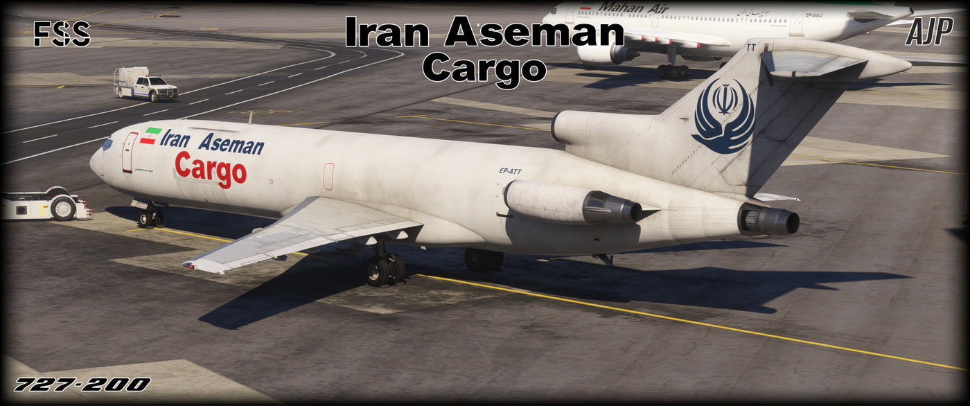 Iran Aseman Cargo - 2-Pack - FSS B727F for Microsoft Flight Simulator ...