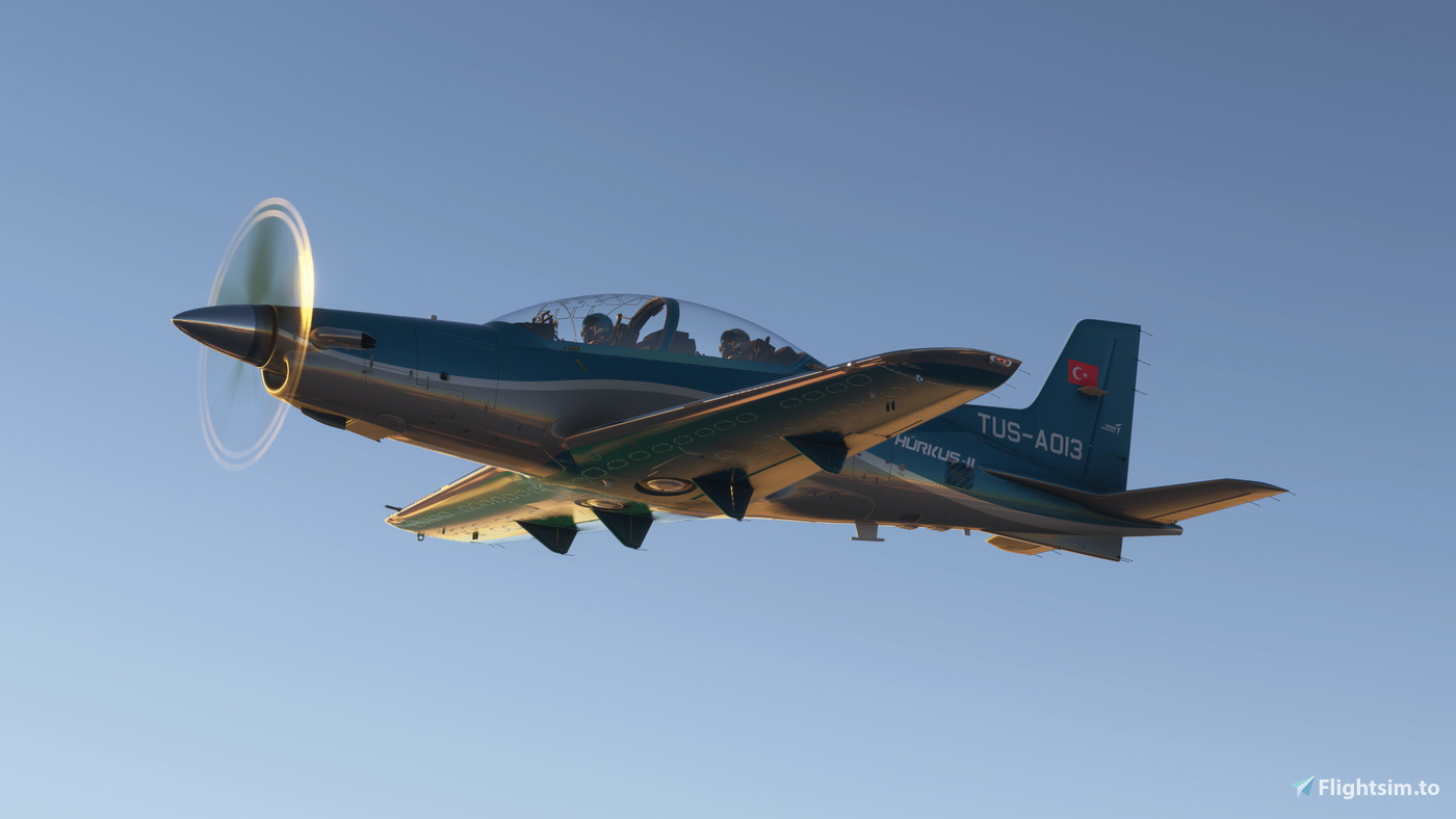 IRIS PC-21 "Hürkuş-II" Livery (Fictional-8K) のために Microsoft Flight ...
