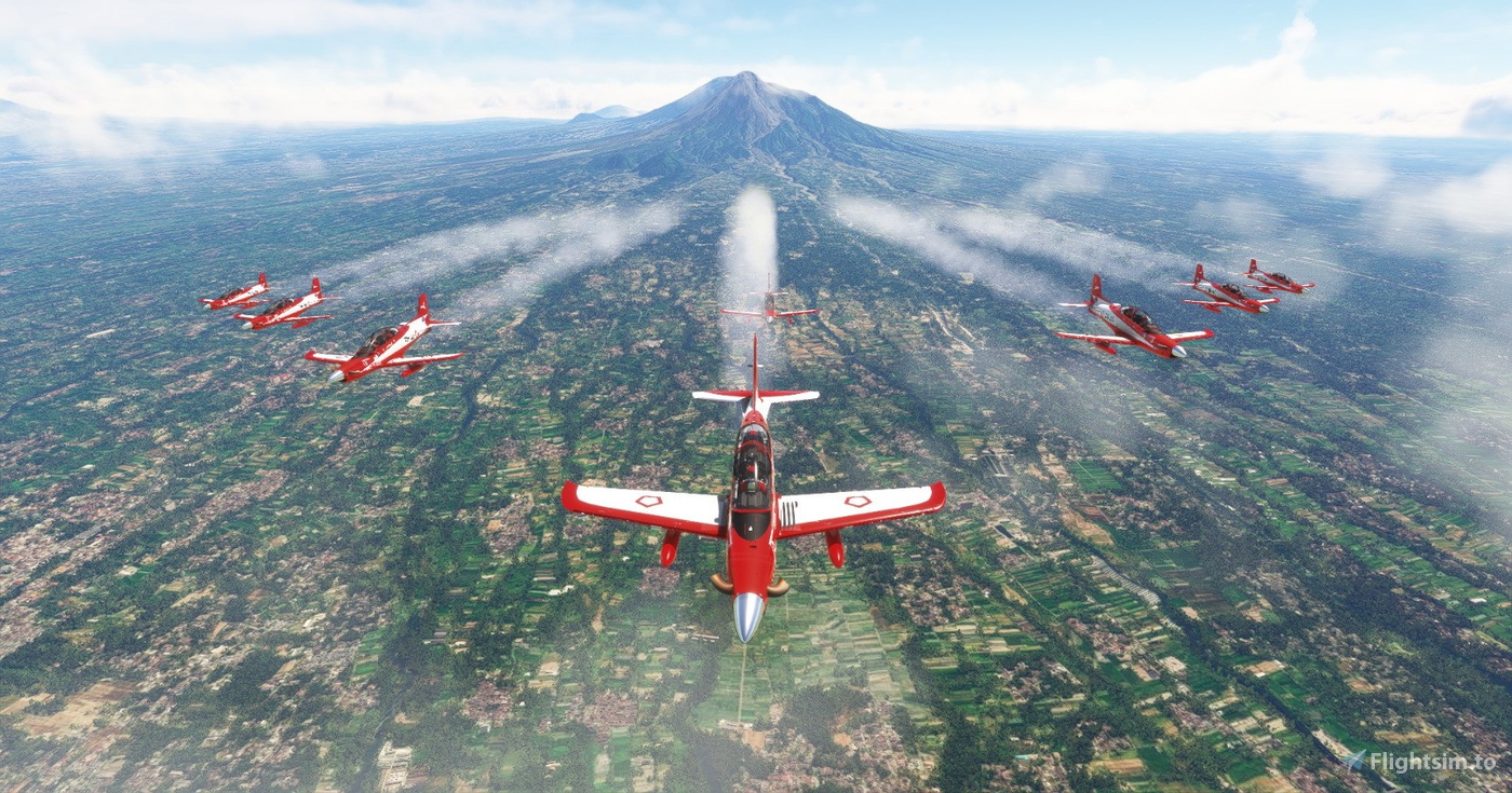 IRIS PC-21 Indonesian Air Force Jupiter Aerobatic Team [FICTIONAL] のために Microsoft Flight ...
