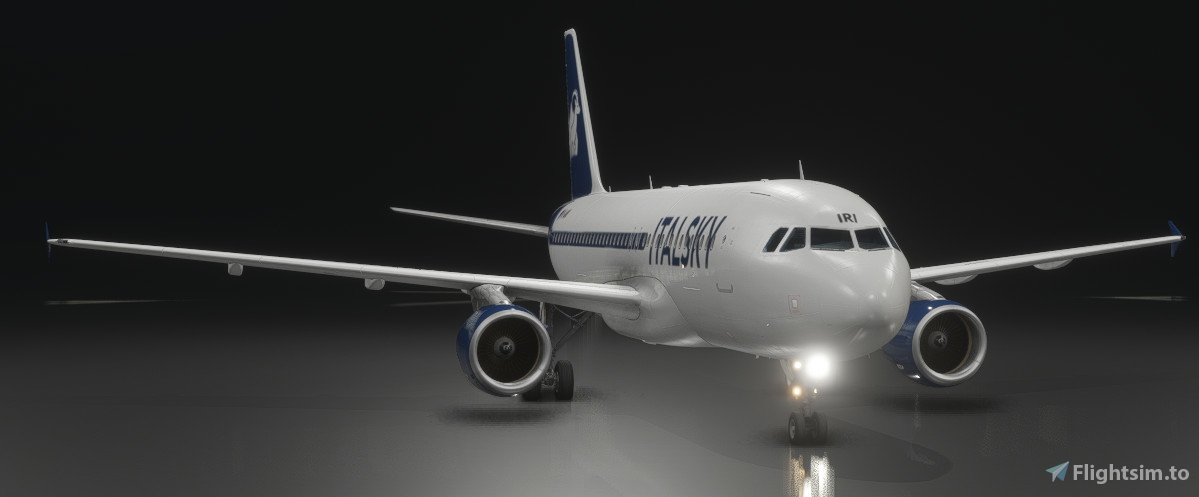 ItalSky VA Livery I-AIRI Fenix A320 MSFS 2024 for Microsoft Flight Simulator | MSFS