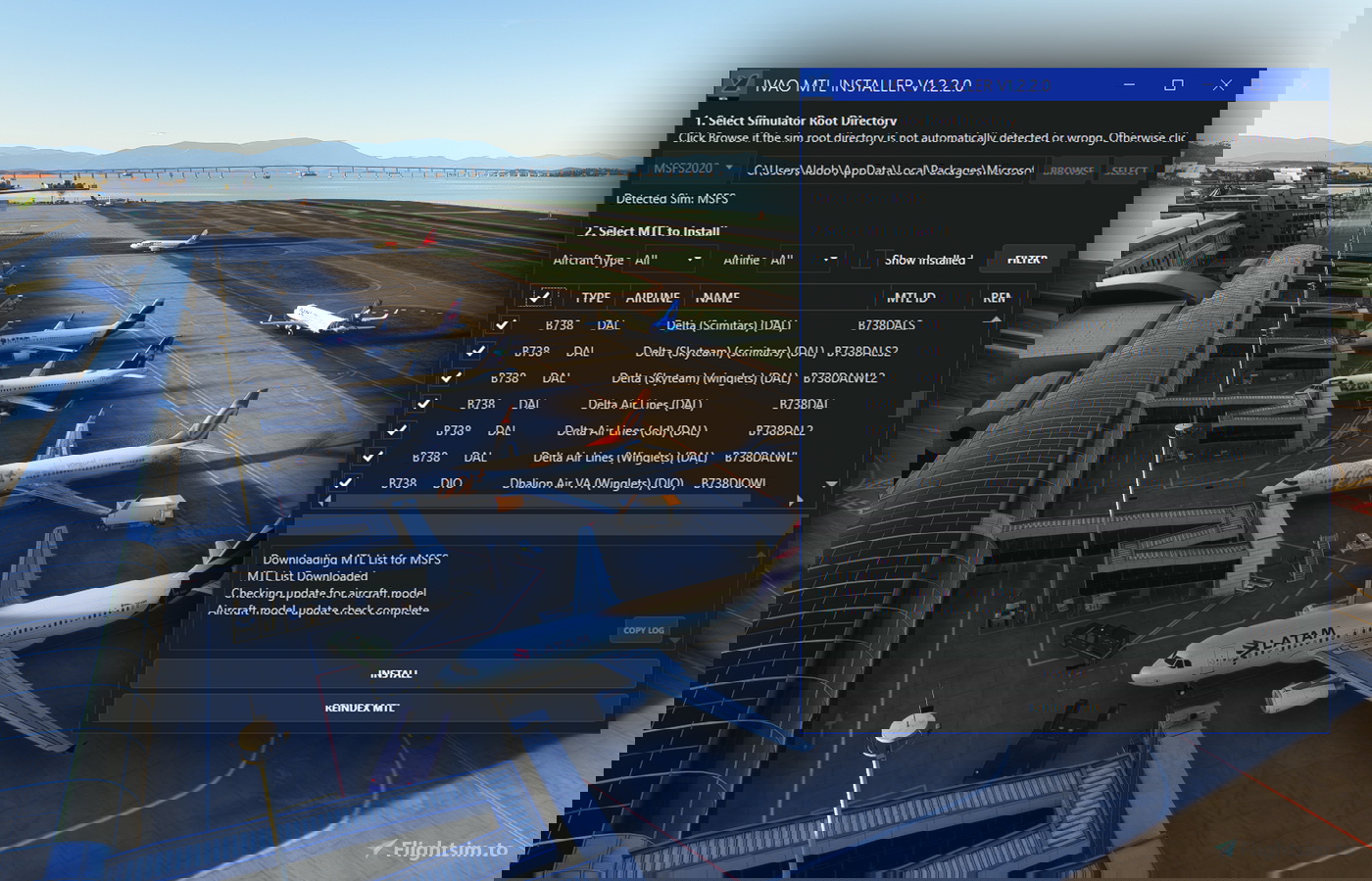 IVAO MTL Installer (Model Matching) pour Microsoft Flight Simulator | MSFS