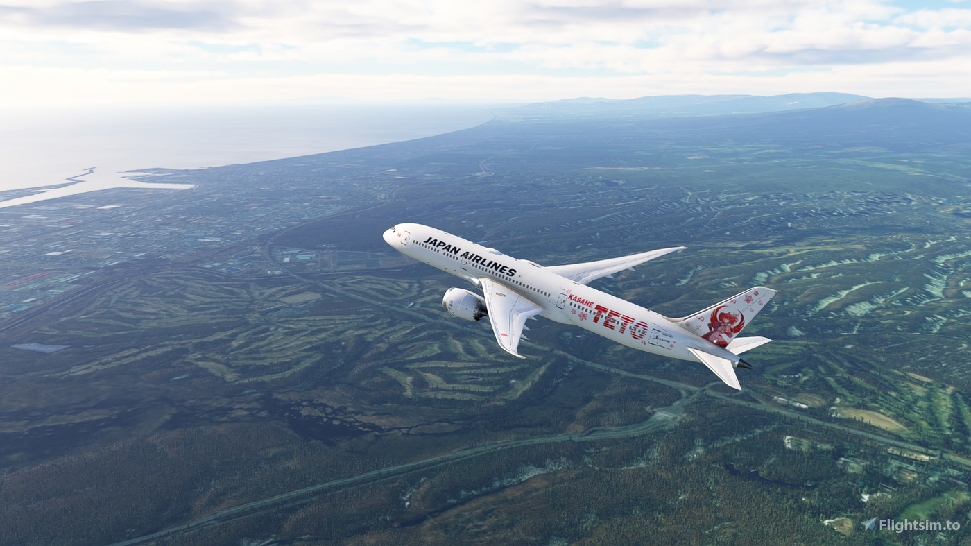 JAL x Kasane Teto JA0401 para Microsoft Flight Simulator | MSFS
