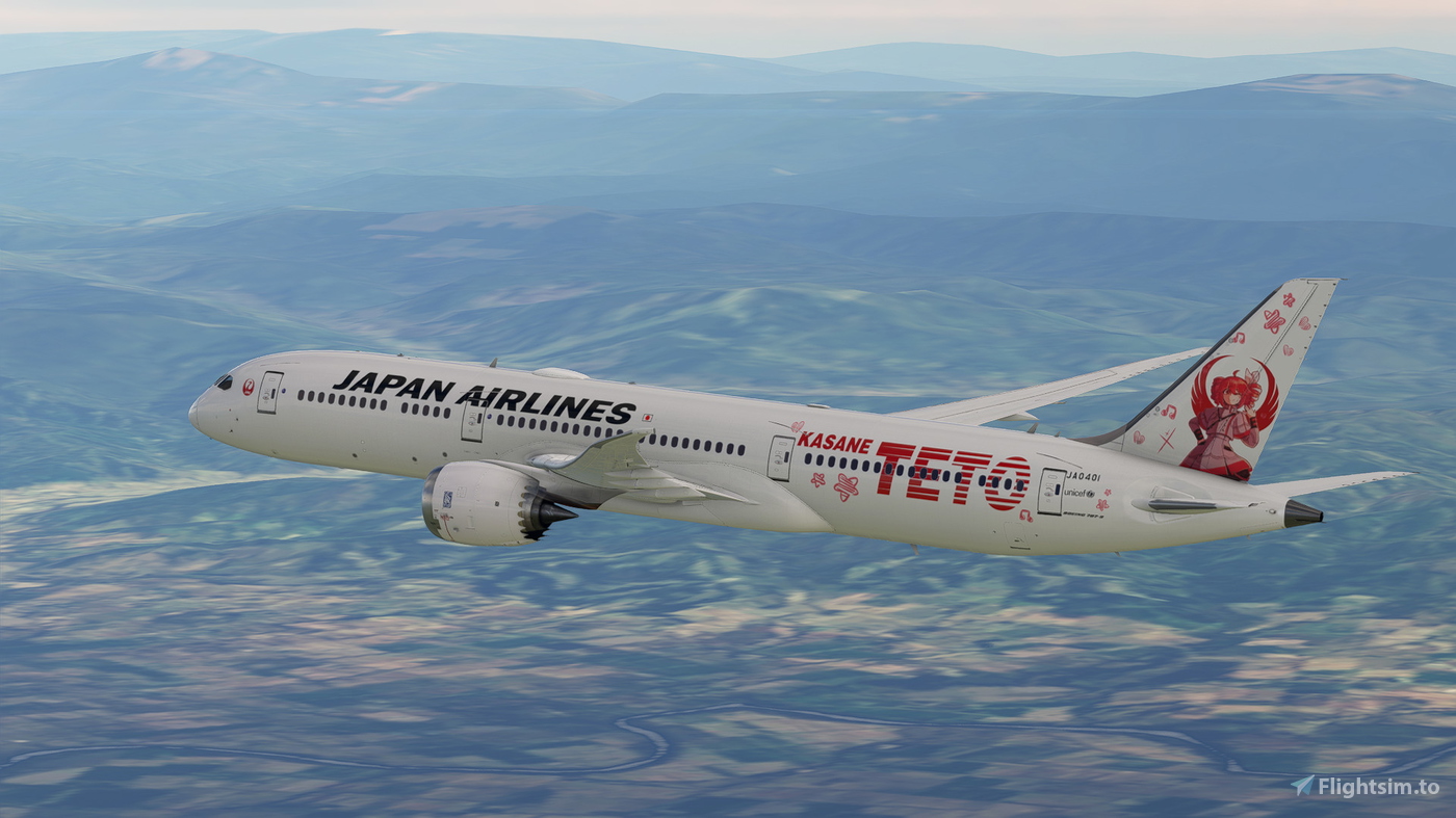 JAL x Kasane Teto JA0401 per Microsoft Flight Simulator | MSFS